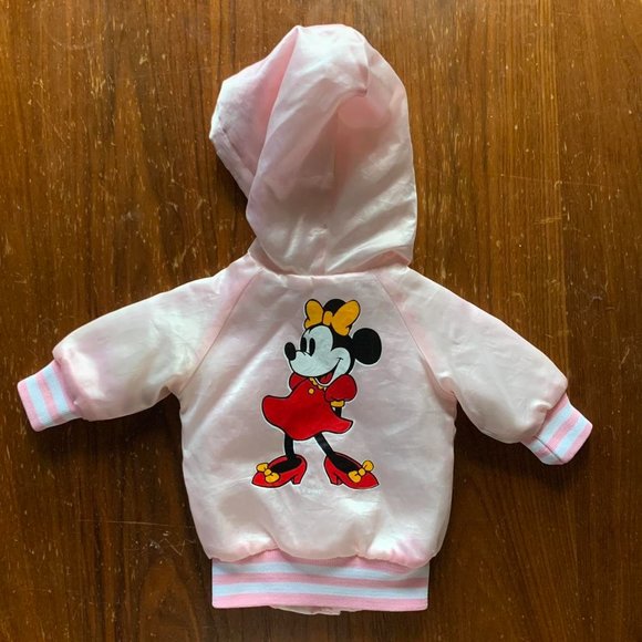 Jackets & Coats | Vintage Locker Line Baby Pink Disney Minnie Mouse ...